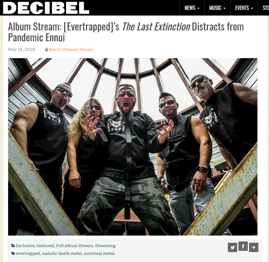 Montreal’s [Evertrapped] Streaming New Album “The Last Extinction” via ...