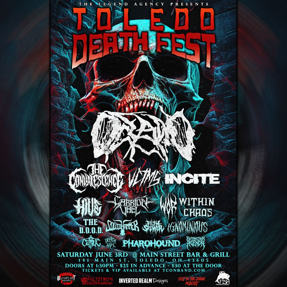 TOLEDO DEATHFEST Announces 2023 Lineup w/ OCEANO, THE CONVALESCENCE ...