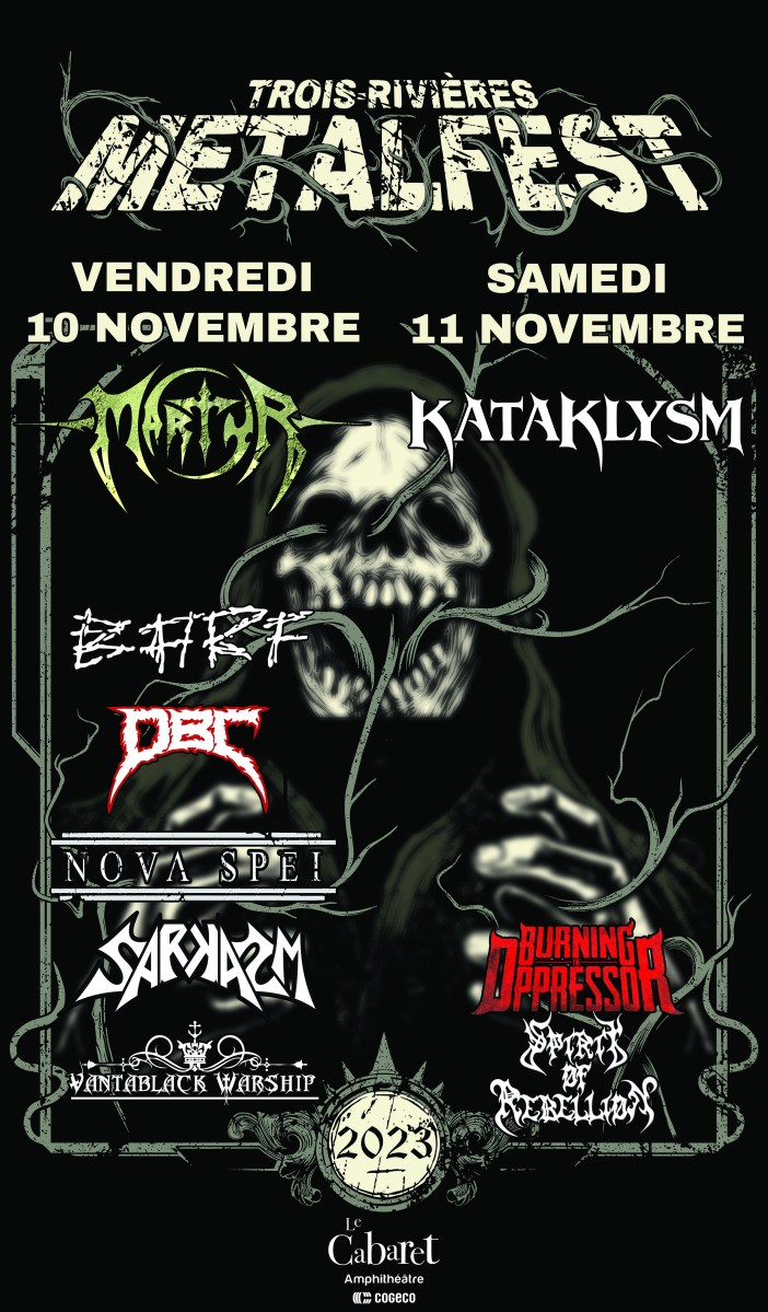 Trois-Rivières MetalFest Announces First Batch of Bands for 2023 Lineup w/ Martyr, Kataklysm ...