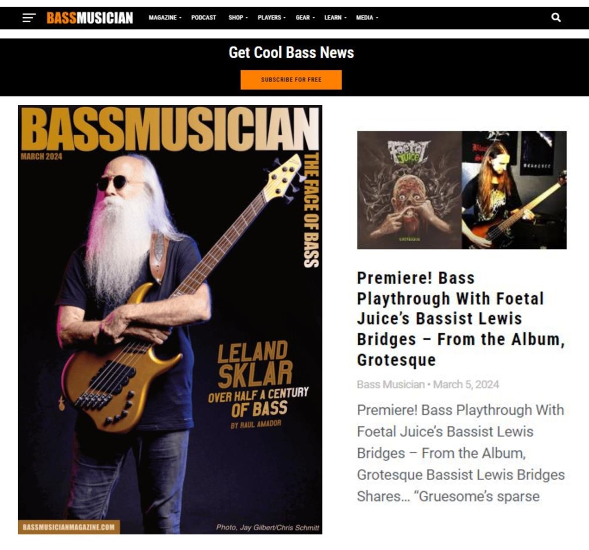 Gore House Prod. – FOETAL JUICE Shares Bass Playthrough For “Gruesome ...